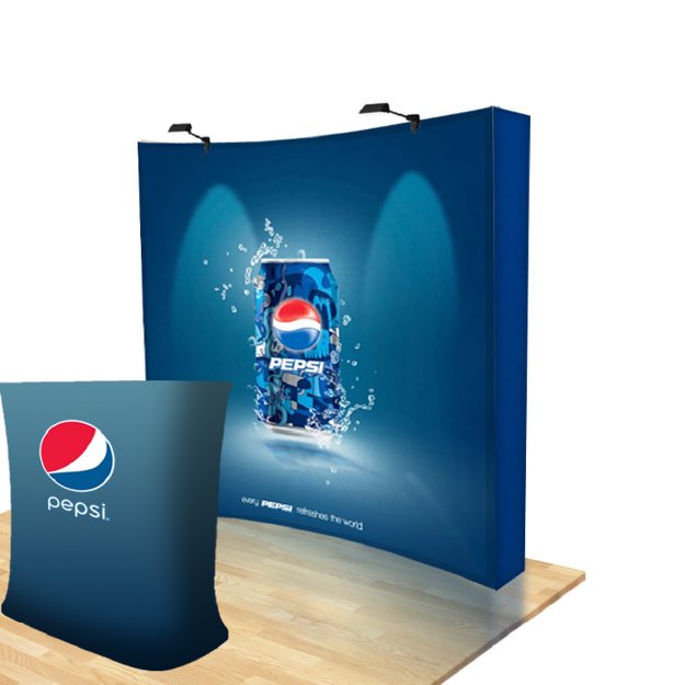 Curved Backdrop - Liwa Printing Press Services
