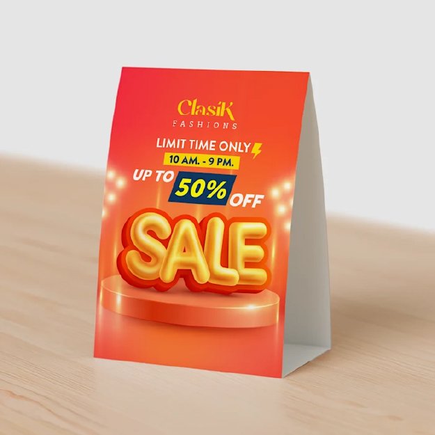 Tent Cards - Liwa Printing Press Services